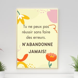 French Motivational Poster / Classroom Decor / Wall Poster / Français ...