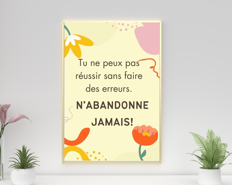 French Motivational Poster / Classroom Decor / Wall Poster / Français ...