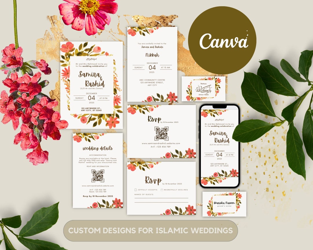 Wedding Invitation Digital Invitation Editable Template - Etsy