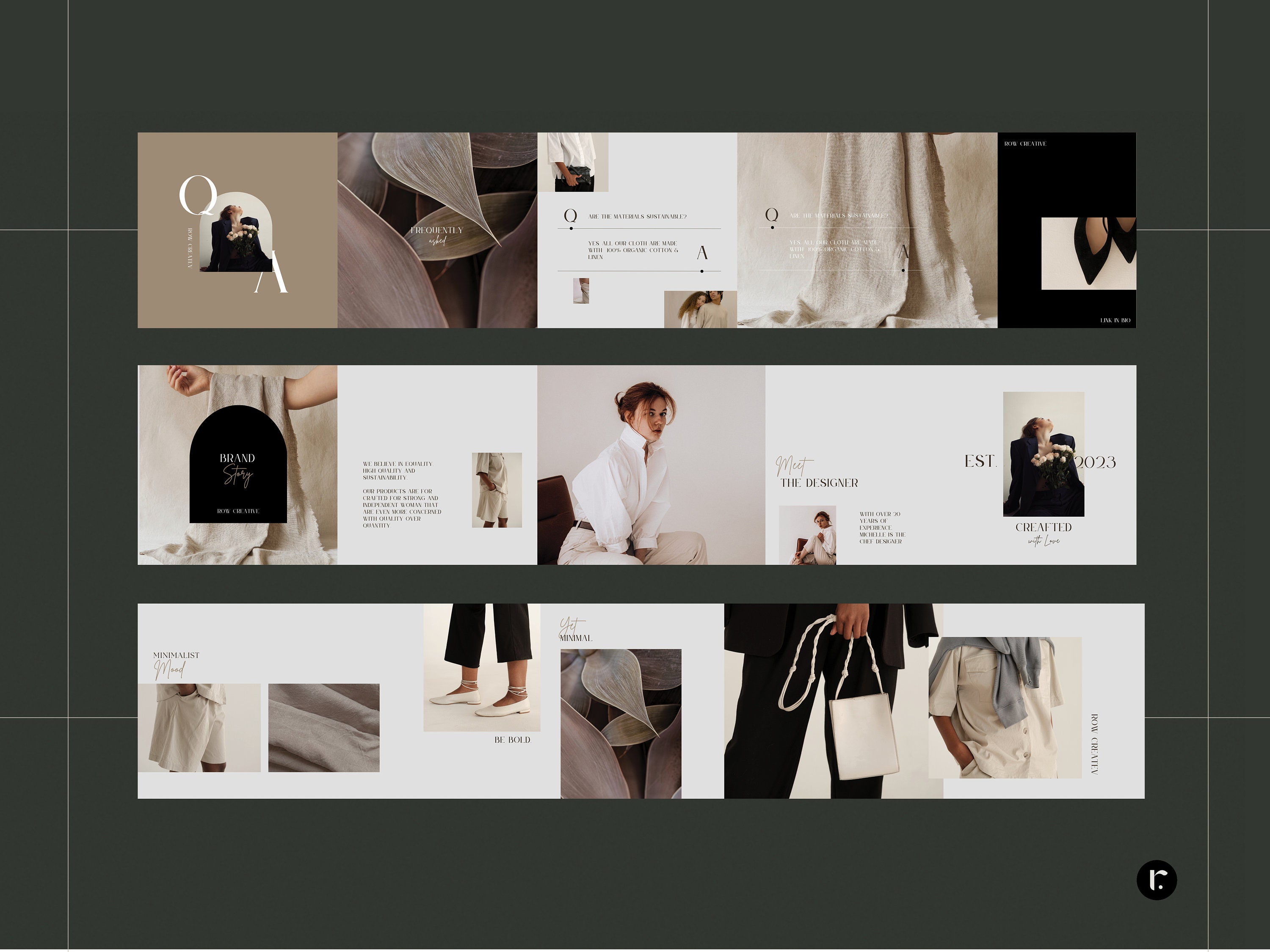 Minimal Instagram Carousel, Instagram Carousel Template, Fashion ...