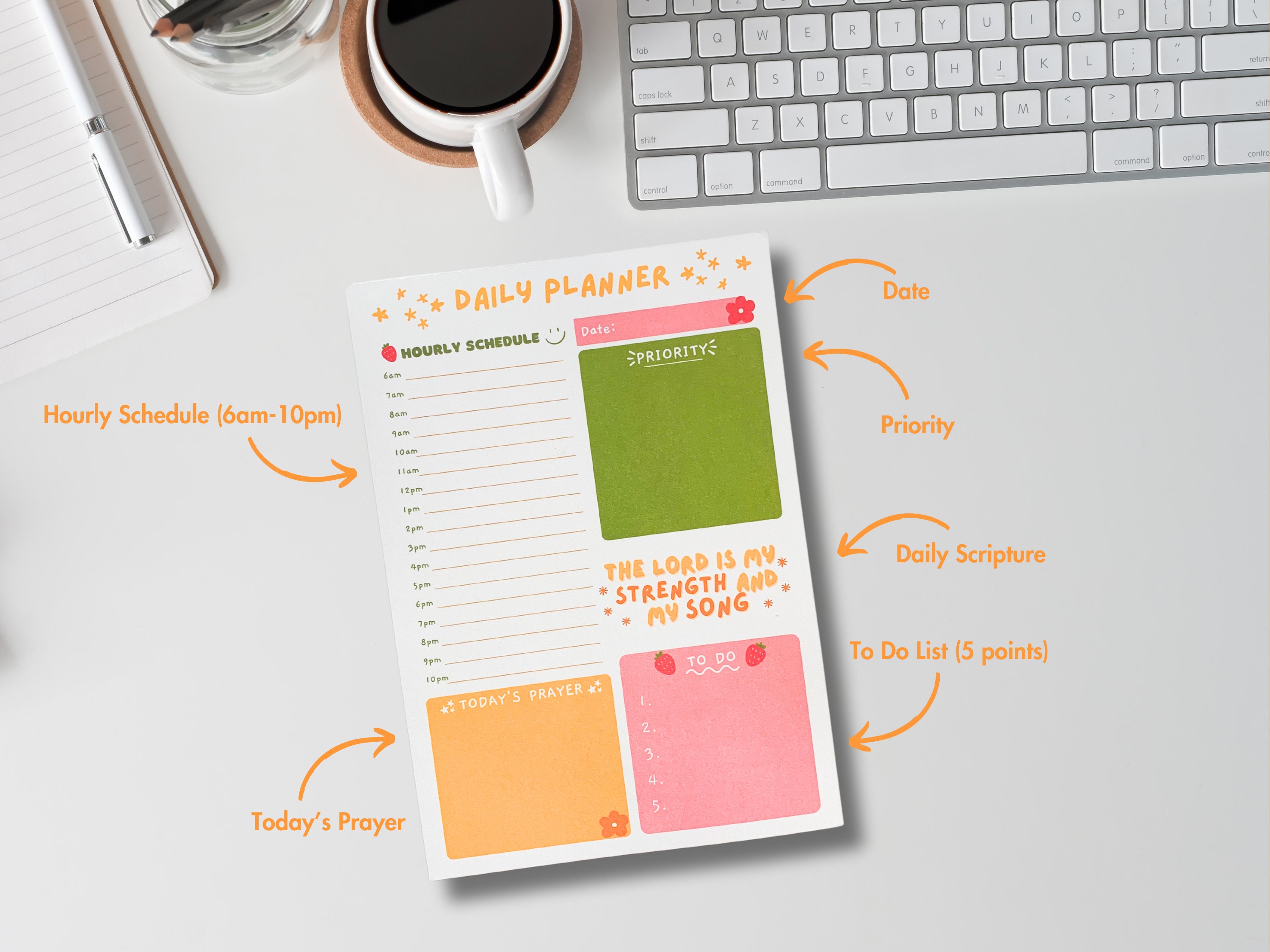 Daily Planner / Christian Daily Planner / Bible Planner / Christian ...