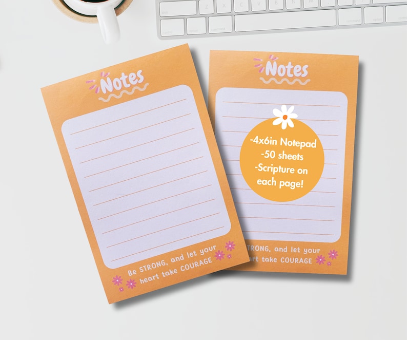 Christian Notes / Planning Notepad / Lined Notepad / Christian ...