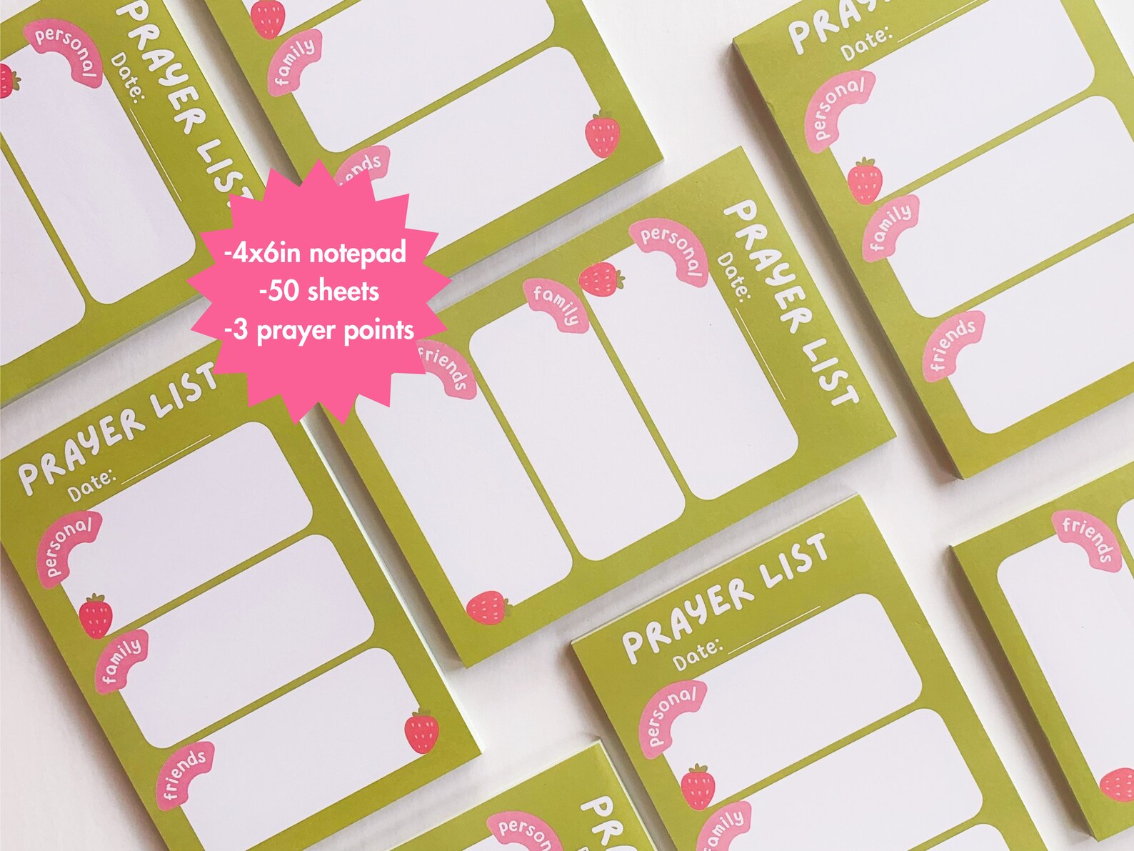 Prayer List Notepad / Prayer Memo Pad / Prayer Cards / Christian ...