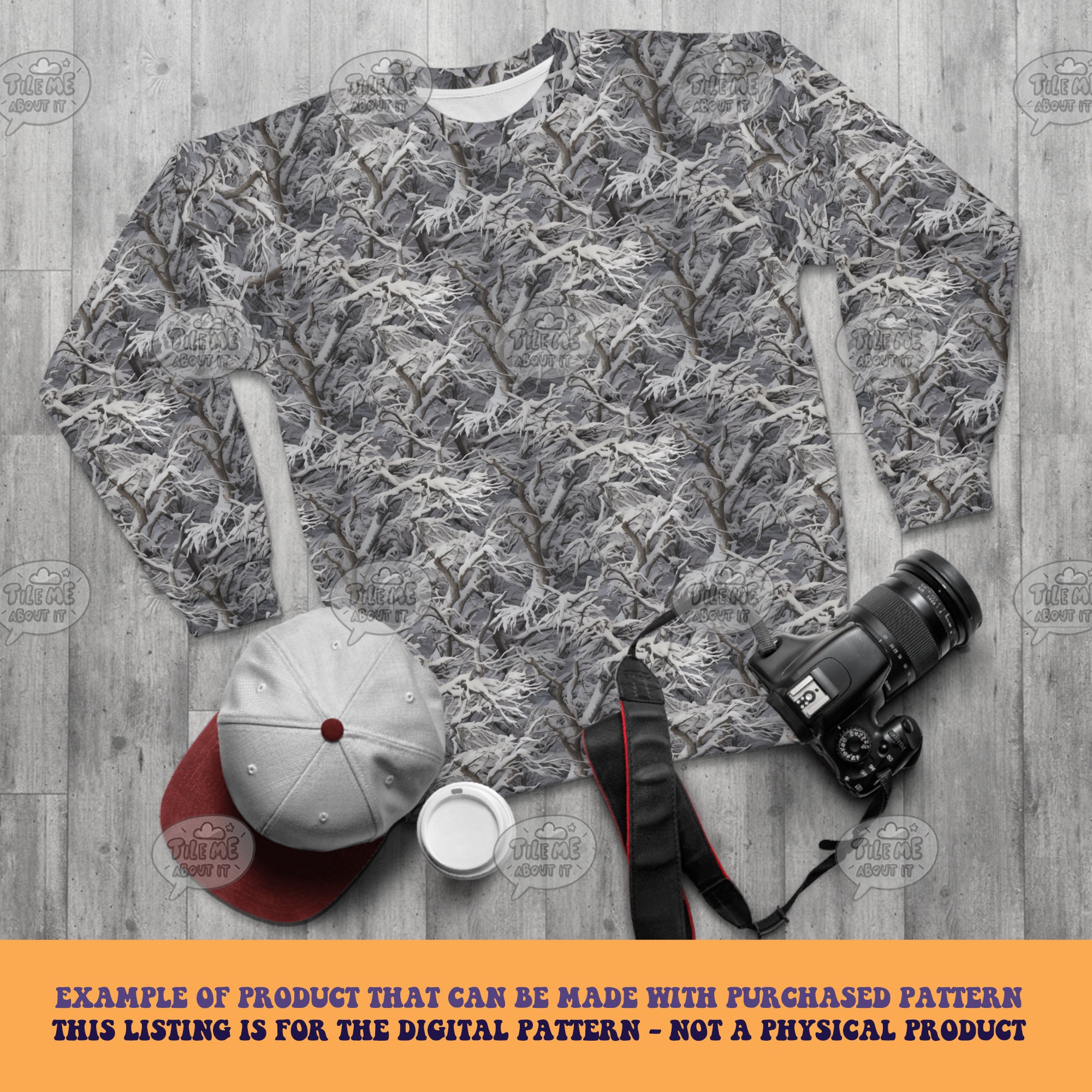 Realistic Snow Camo | Digital Seamless Repeating Patterns | Digital ...