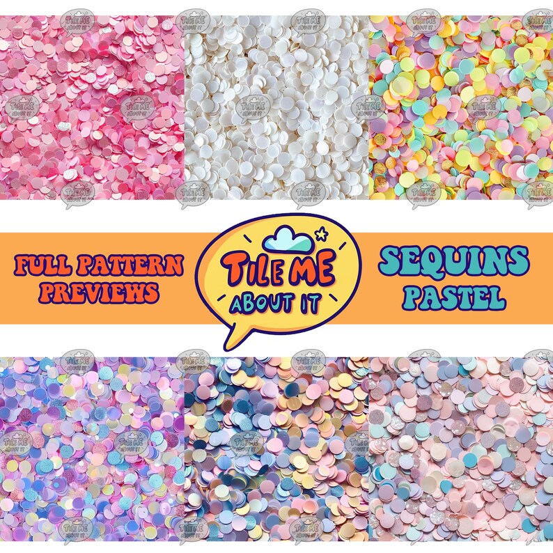 Sequins Pastel | Digital Seamless Repeating Patterns | Digital Paper - Etsy