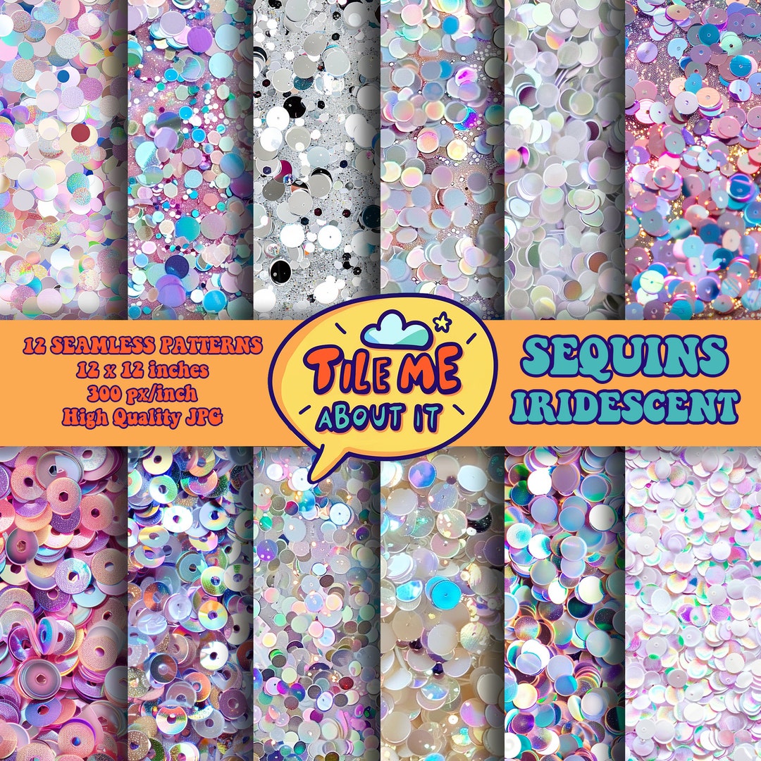 Sequins Iridescent | Digital Seamless Repeating Patterns | Digital ...