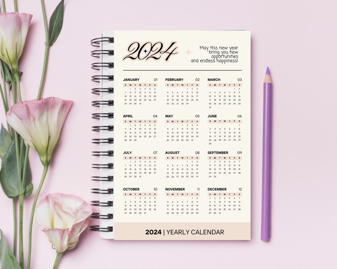 2024 Calendar Planner | Monthly Calendar, Wall Calendar, Desk , Family ...