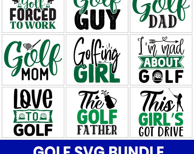 Golf SVG Bundle / Golfing SVG Bundle / Golf PNG / Golf Cricut / Golf ...