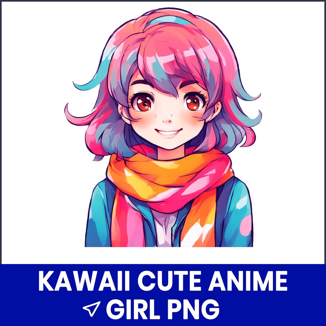 Kawaii Anime Girl PNG, Chibi Manga Clipart, Pastel Cartoon (digital ...