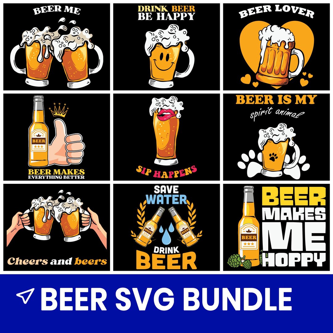 Funny Beer Quotes SVG Bundle, Bar Sign Designs (svg, Png, Eps, Dxf) - Etsy