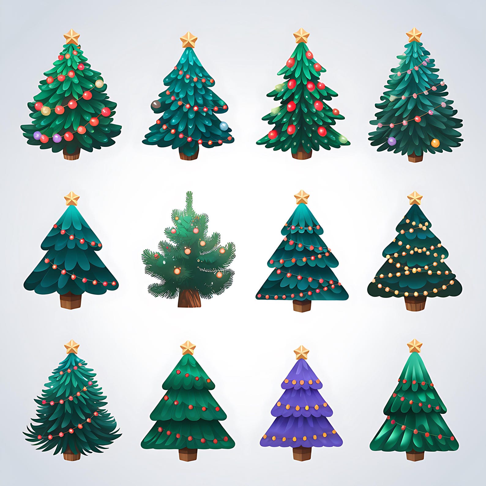 500+ Christmas Tree PNG Bundle - Holiday Clipart, Christmas Tree SVG ...