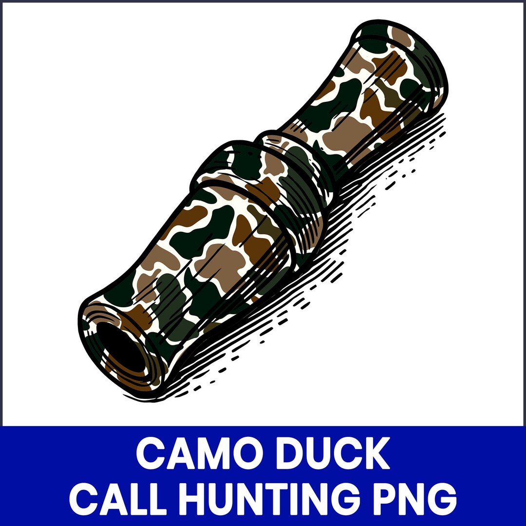 Camo Duck Call Hunting PNG, Rustic Waterfowl Sublimation (digital ...