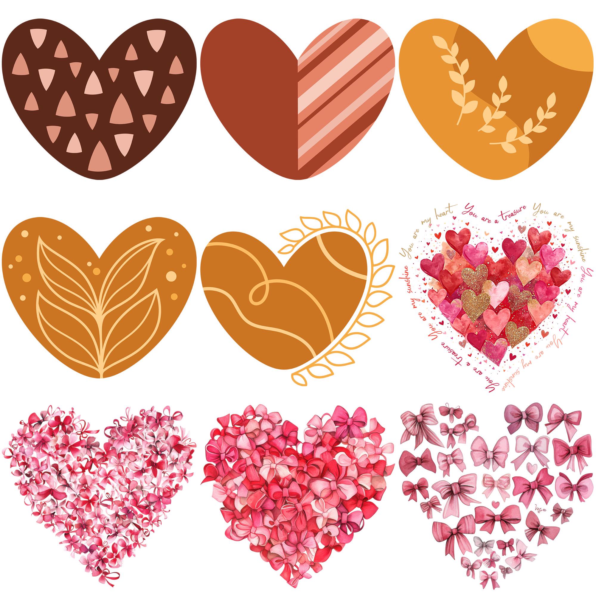 Valentines Heart Clipart: 500+ Heart PNG, Heart SVG, Love Clipart, Love ...