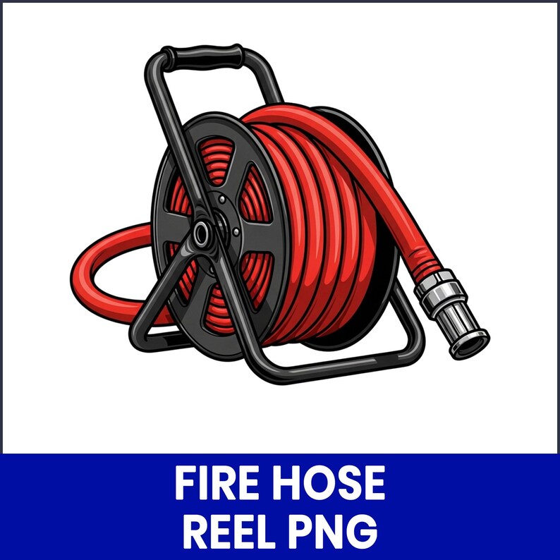 Fire Hose Reel PNG, Firefighting Equipment Clipart, Emergency Safety ...
