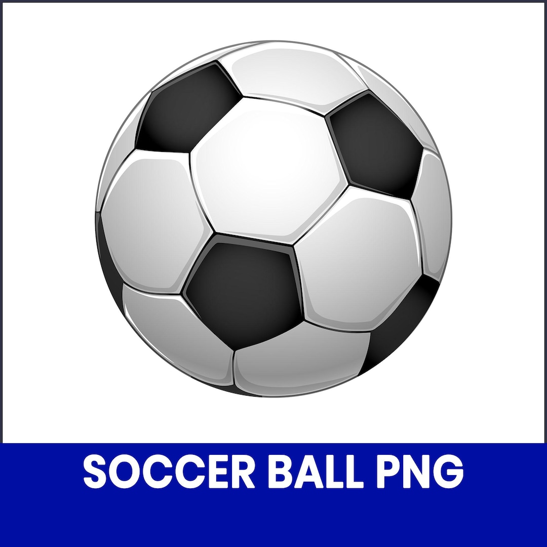 Soccer Ball Clipart, Sports Graphic, Transparent PNG (digital Download ...