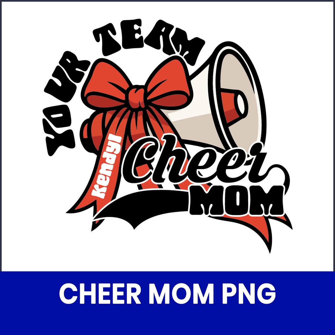 Cheer Mom PNG, Cheerleading Clipart, Spirit Wear PNG Design, Game Day ...