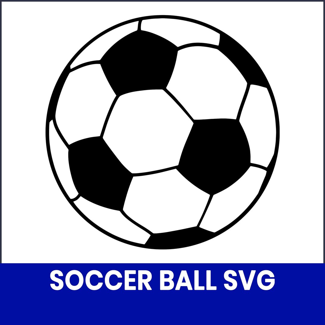 Soccer Ball SVG, Classic Football Cut File, Sports Game Day Design ...
