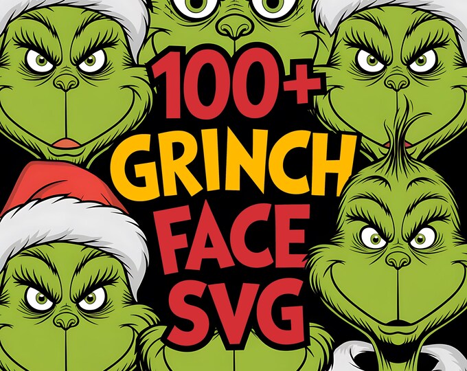 100+ Grinch SVG Bundle - Grinch Christmas SVG, Grinch Face Png, Grinch ...