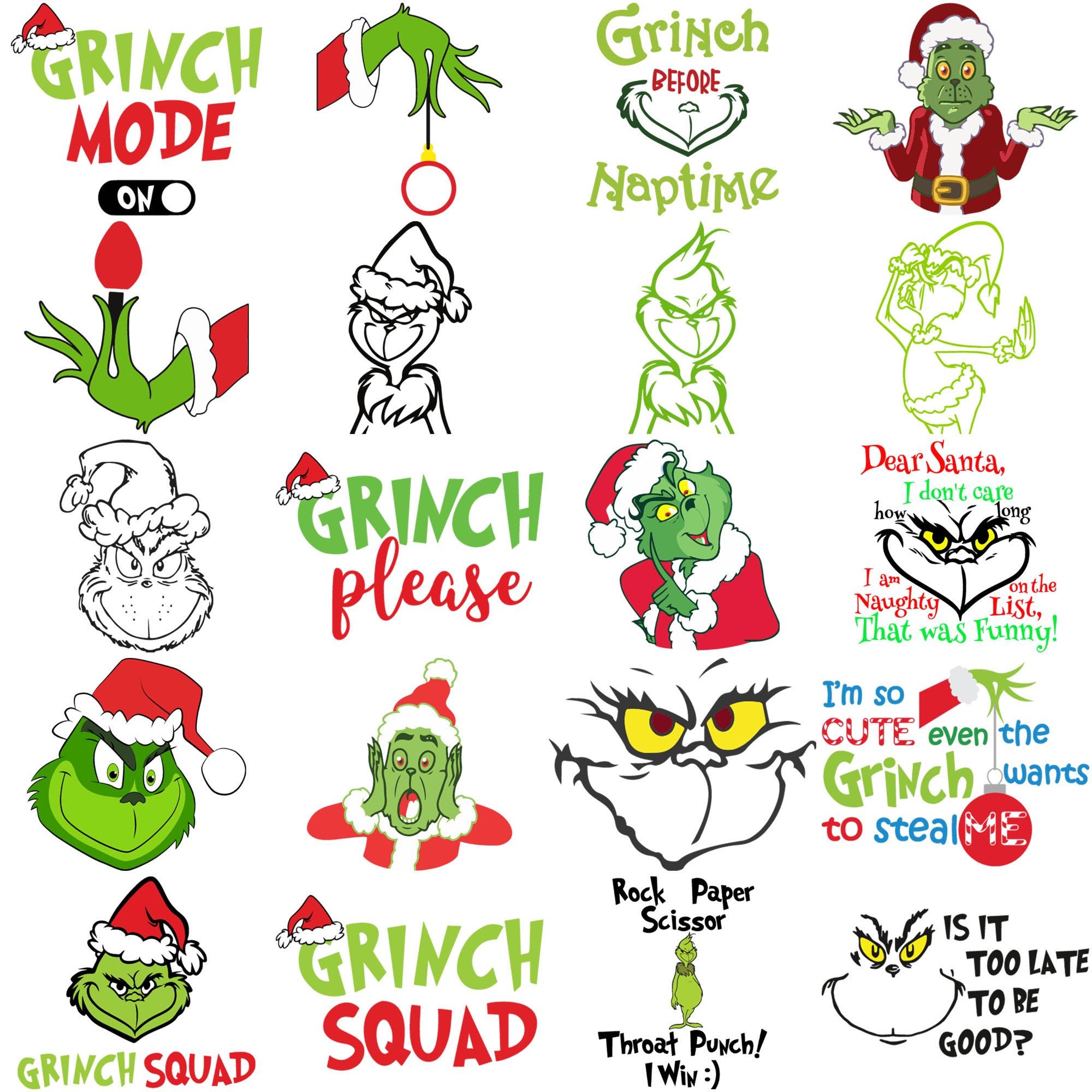 100+ Grinch SVG Bundle - Grinch Christmas SVG, Grinch Face Png, Grinch ...