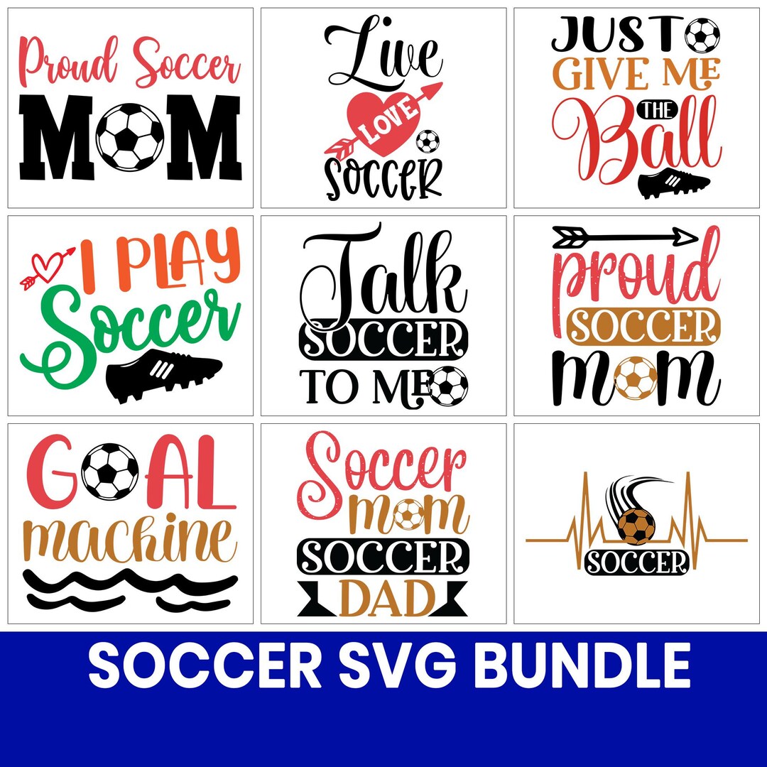 Soccer SVG Cut Files Bundle, Game Day Designs (digital Download - Etsy