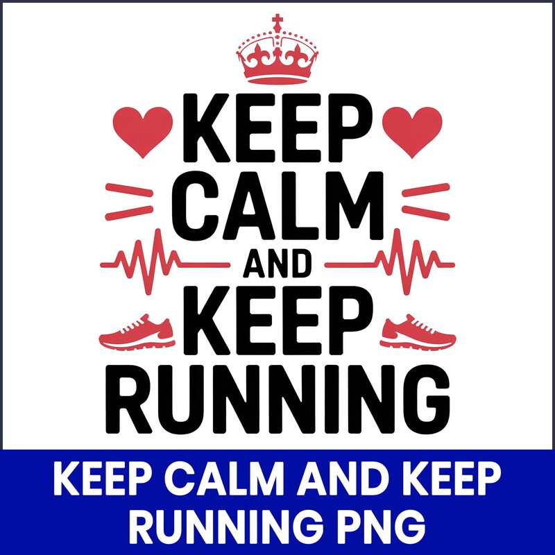 Keep Calm and Run On - Etsy