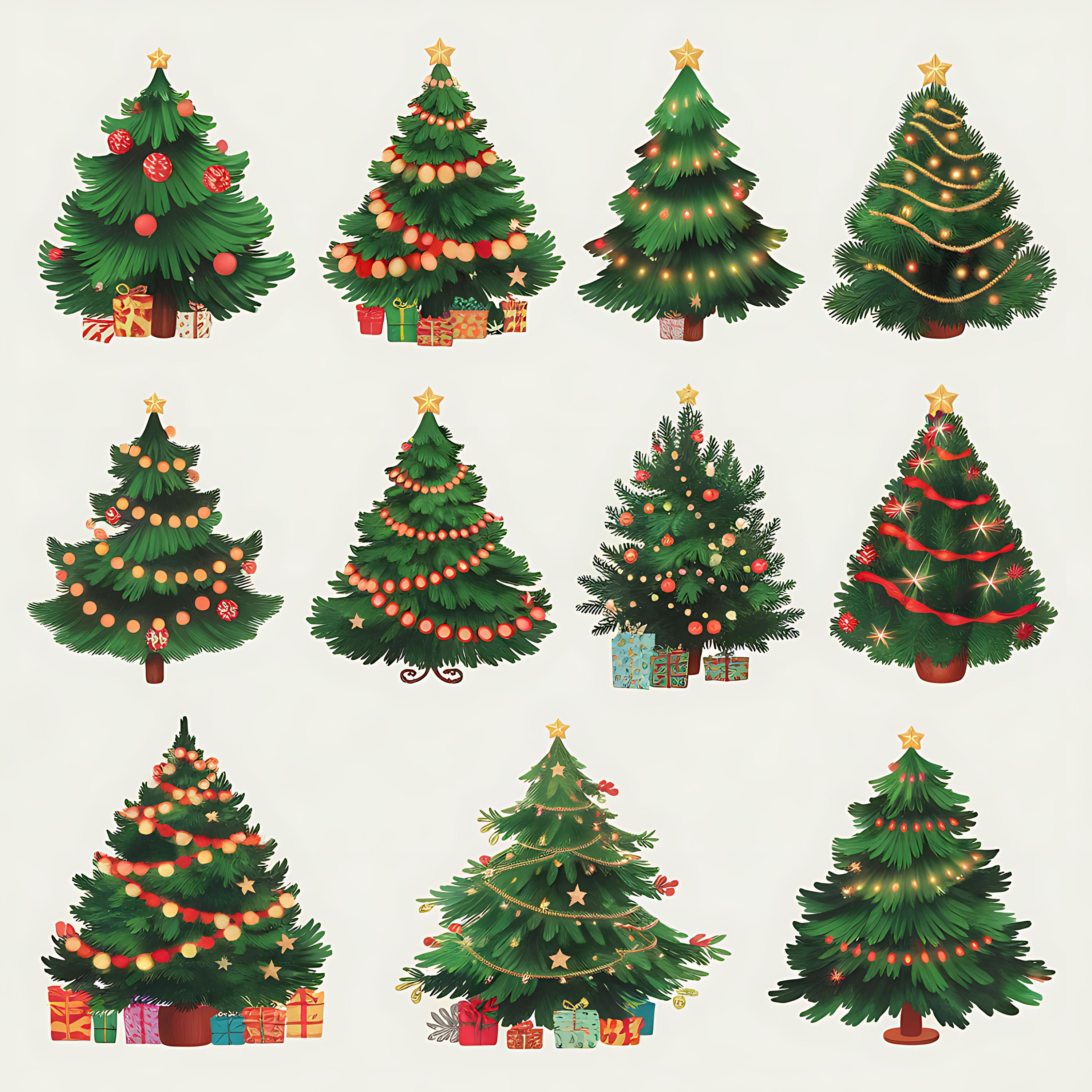 500+ Christmas Tree PNG Bundle - Holiday Clipart, Christmas Tree SVG ...