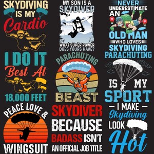 Skydiving PNG Clipart, Adventure Sports Design (svg, Eps, Dxf) - Etsy