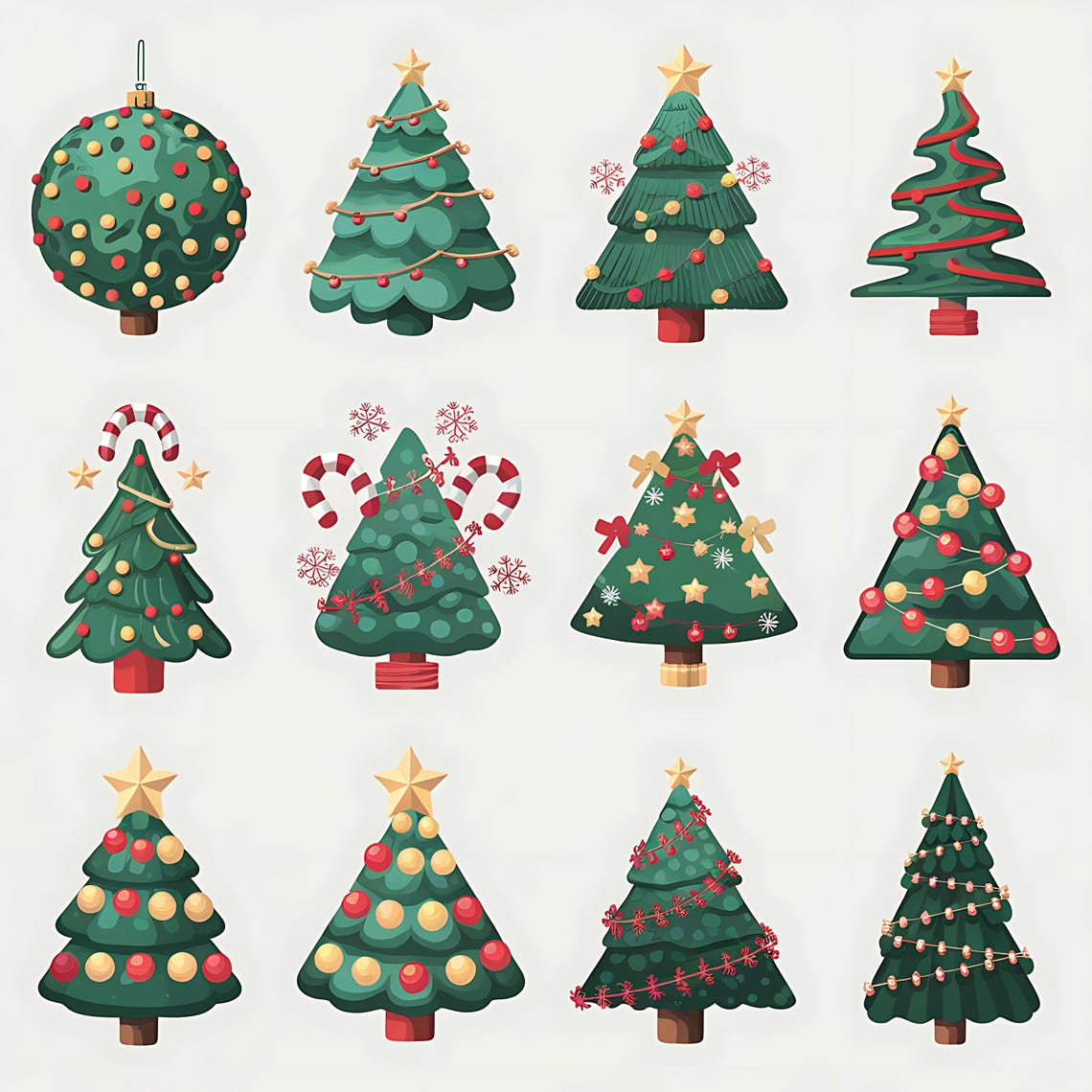 500+ Christmas Tree PNG Bundle - Holiday Clipart, Christmas Tree SVG ...