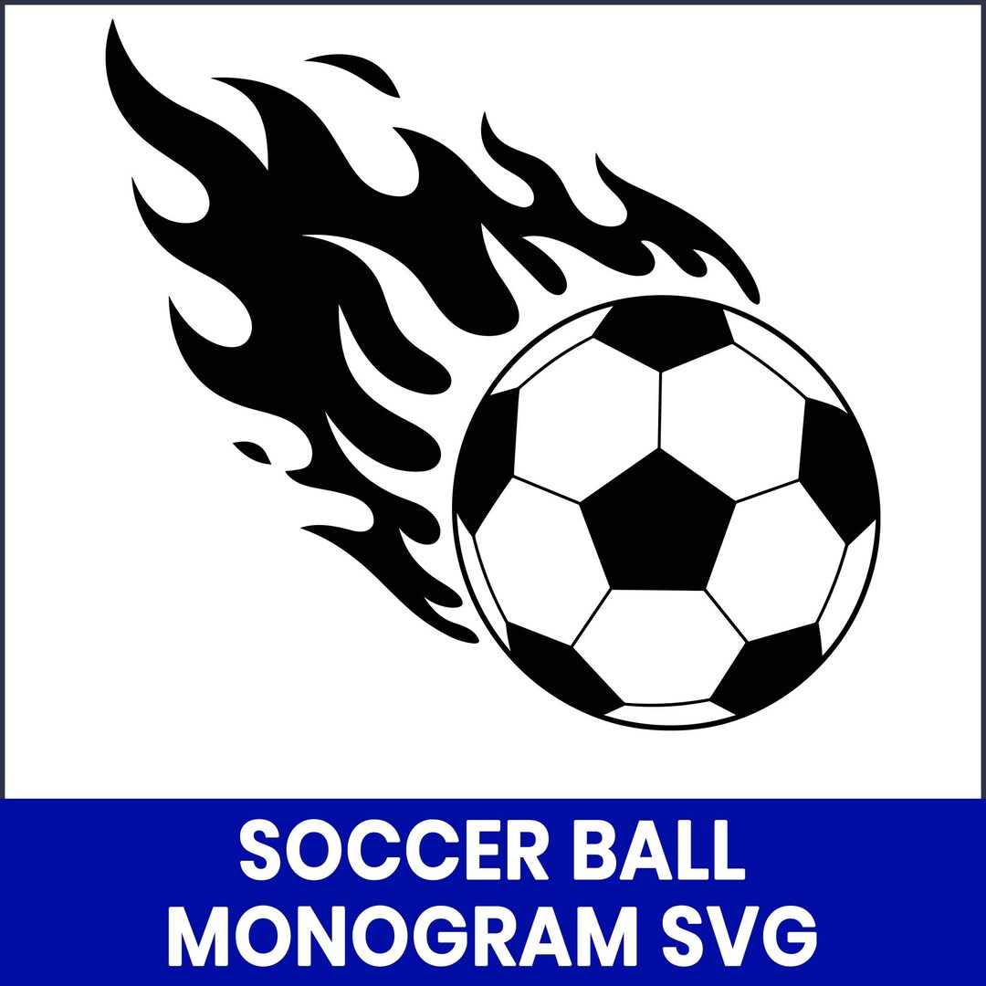 Soccer Ball Monogram SVG, Sports Team Cut File (digital Download - Etsy