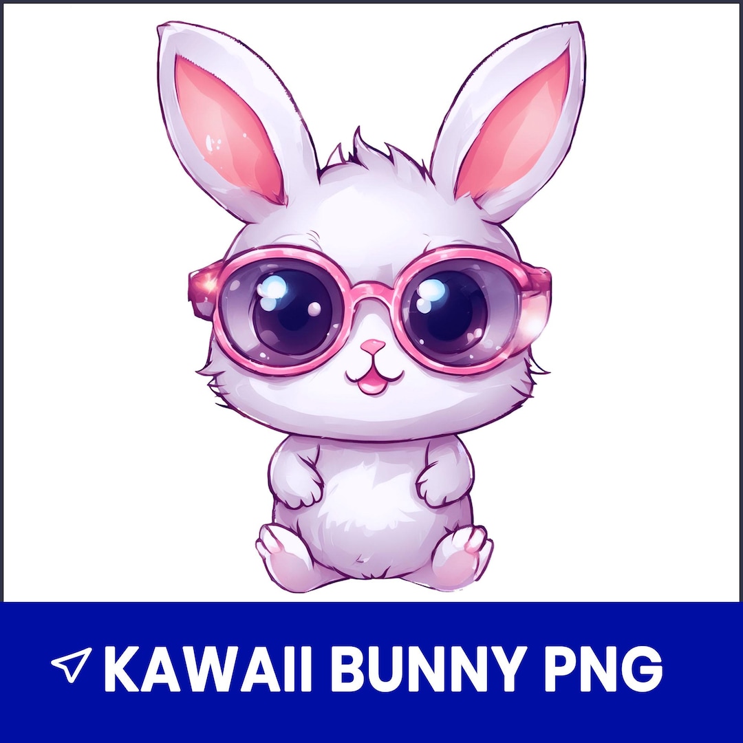 Kawaii Bunny PNG, Cute Pastel Rabbit Clipart, Cartoon Bunny ...