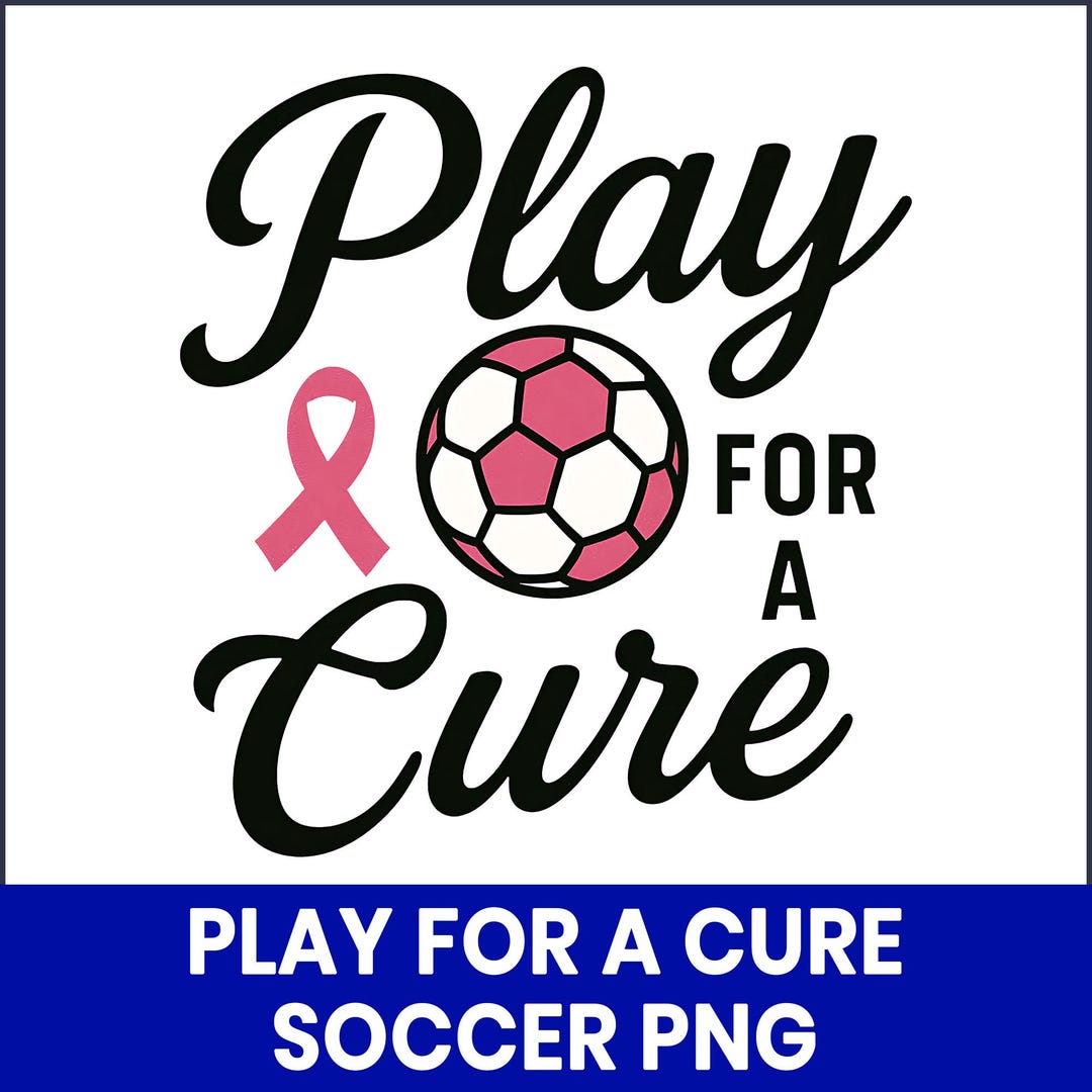 Play for a Cure Soccer PNG, Breast Cancer Awareness Clipart, Pink ...