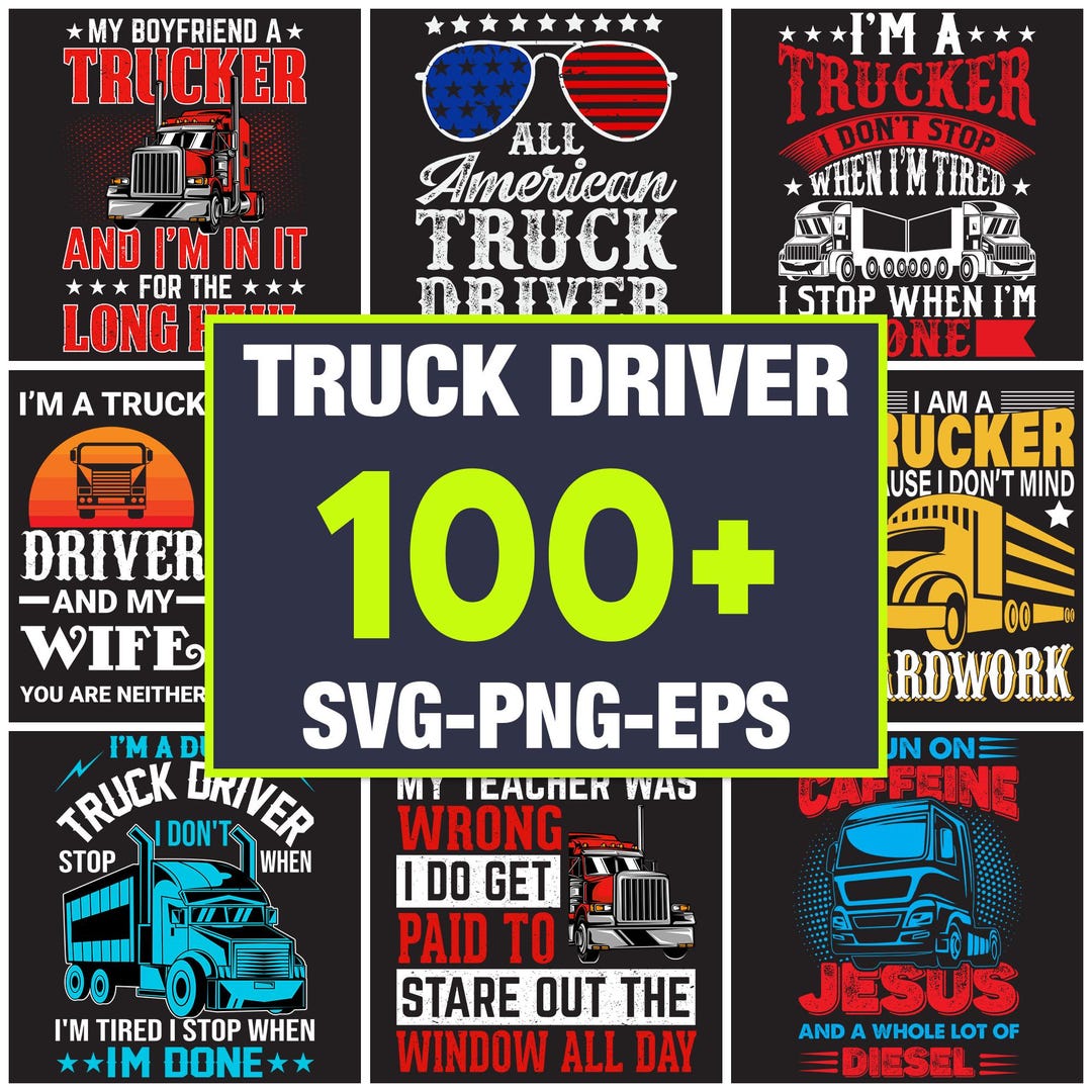 Truck Driver PNG, Trucker PNG, Semi Truck PNG, Big Rig Png, Trucking ...