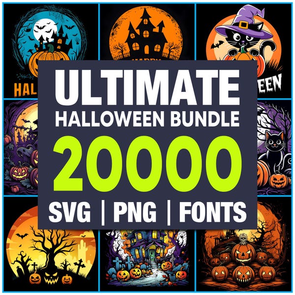 Halloween Vector Bundle - Etsy