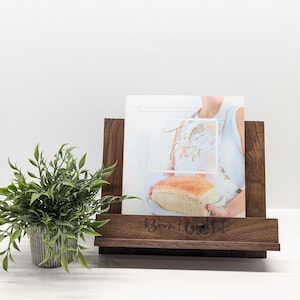 Handmade Wooden Cookbook Stand - Etsy