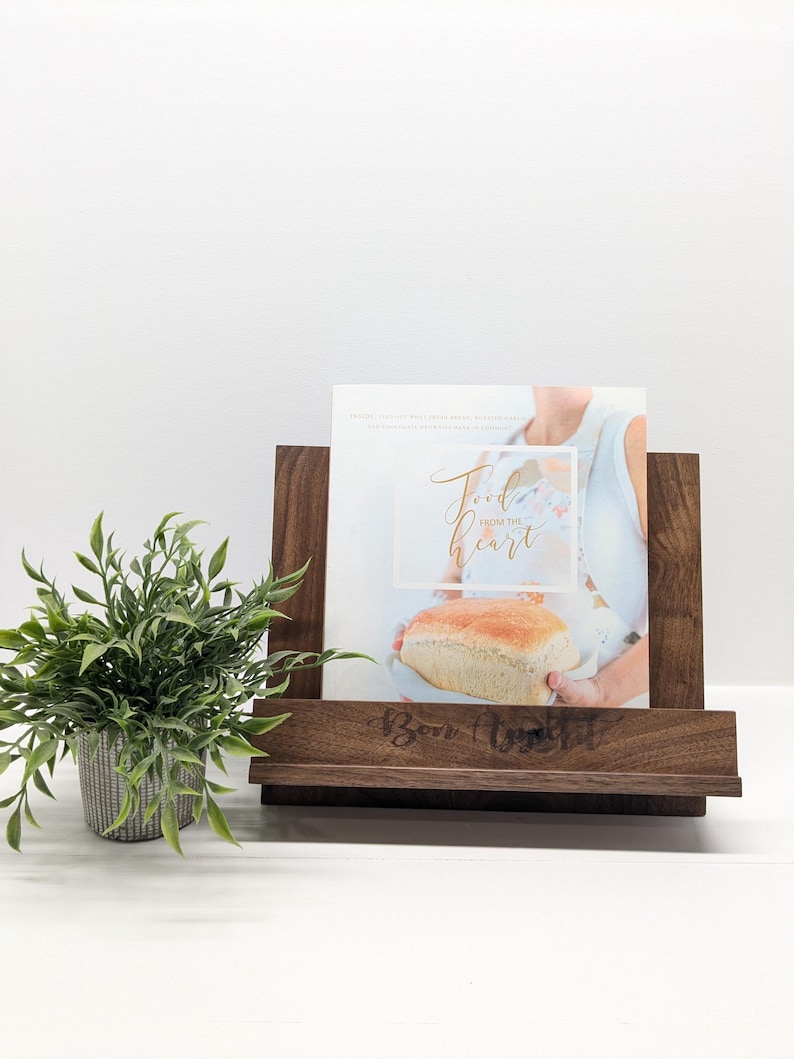 Handmade Wooden Cookbook Stand - Etsy