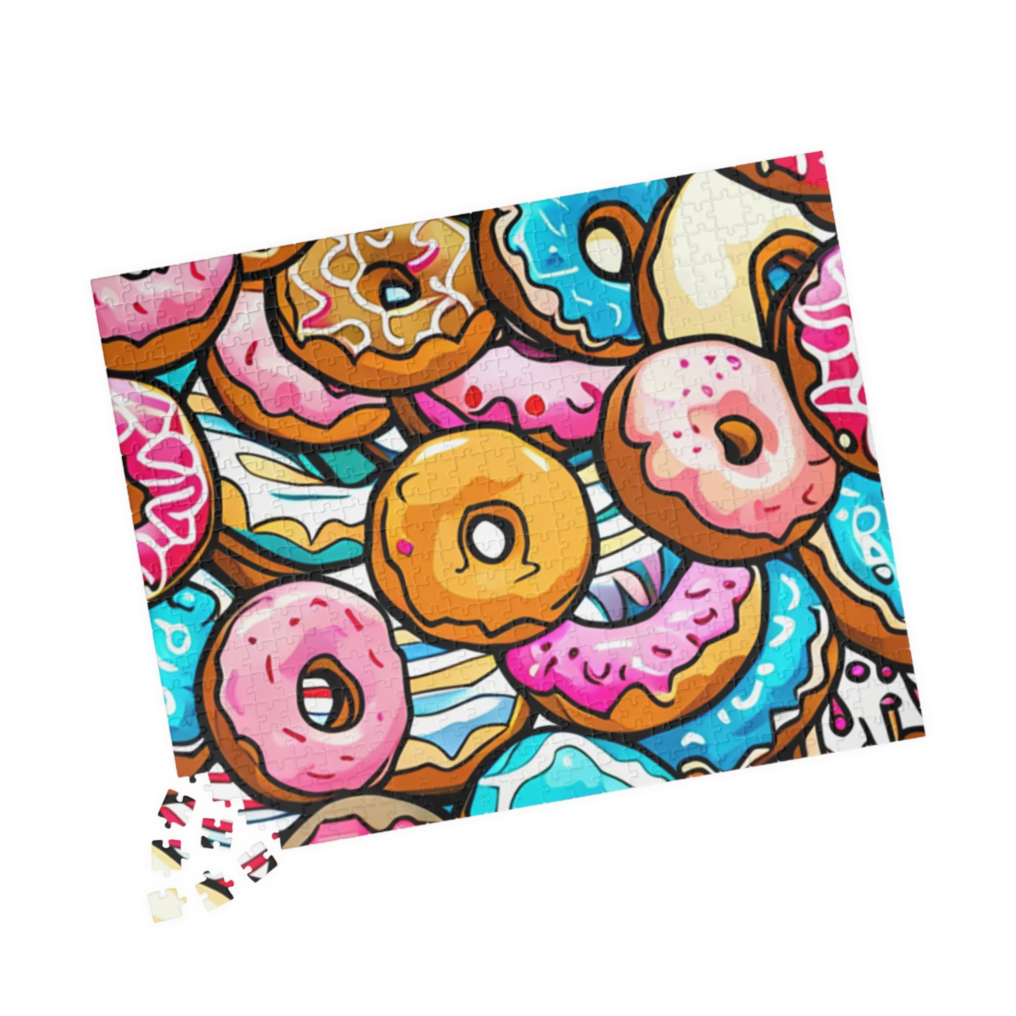 A Donut World Puzzle (110, 252, 520, 1014-piece) - Etsy