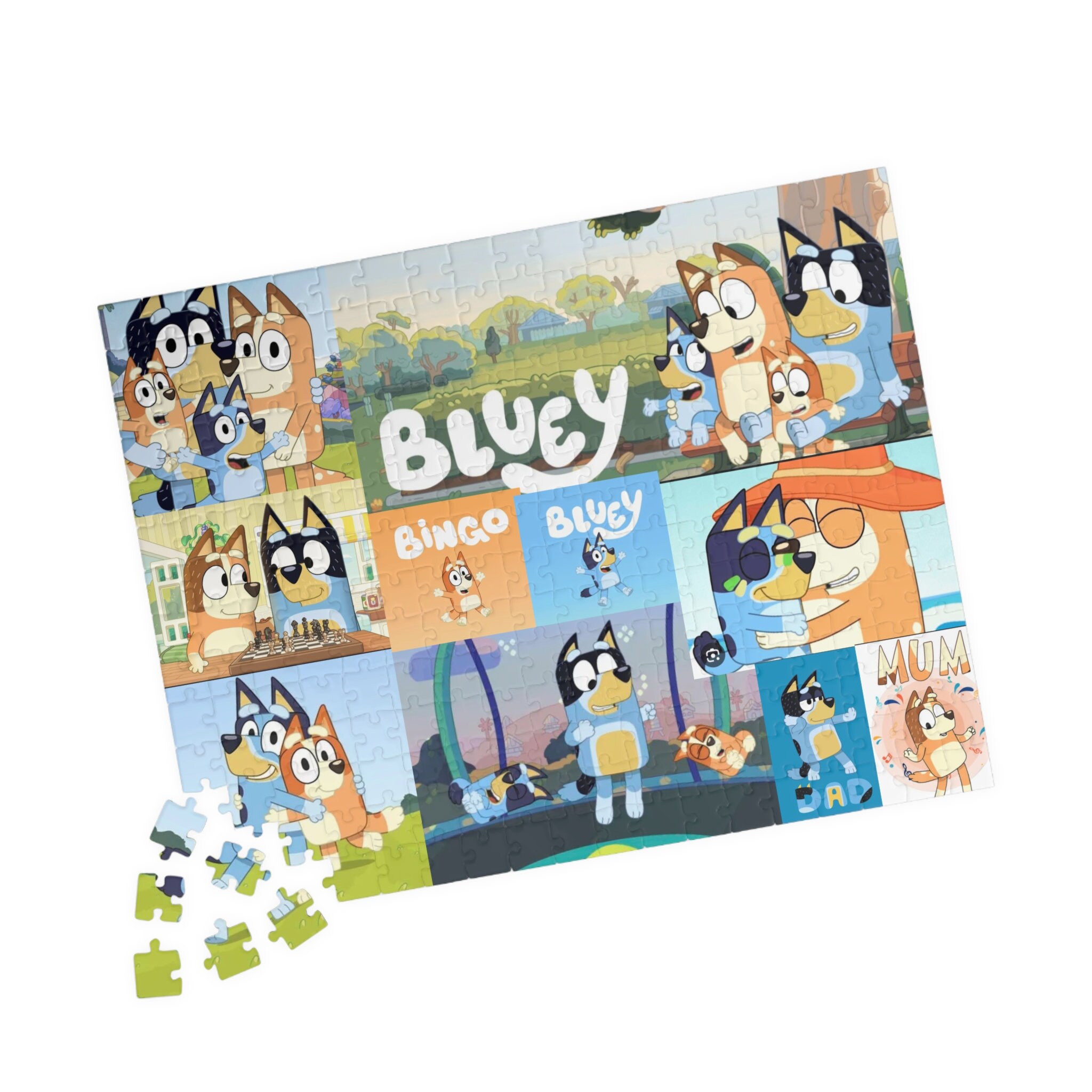Bluey Puzzle 110, 252, 500, 1014-piece - Etsy