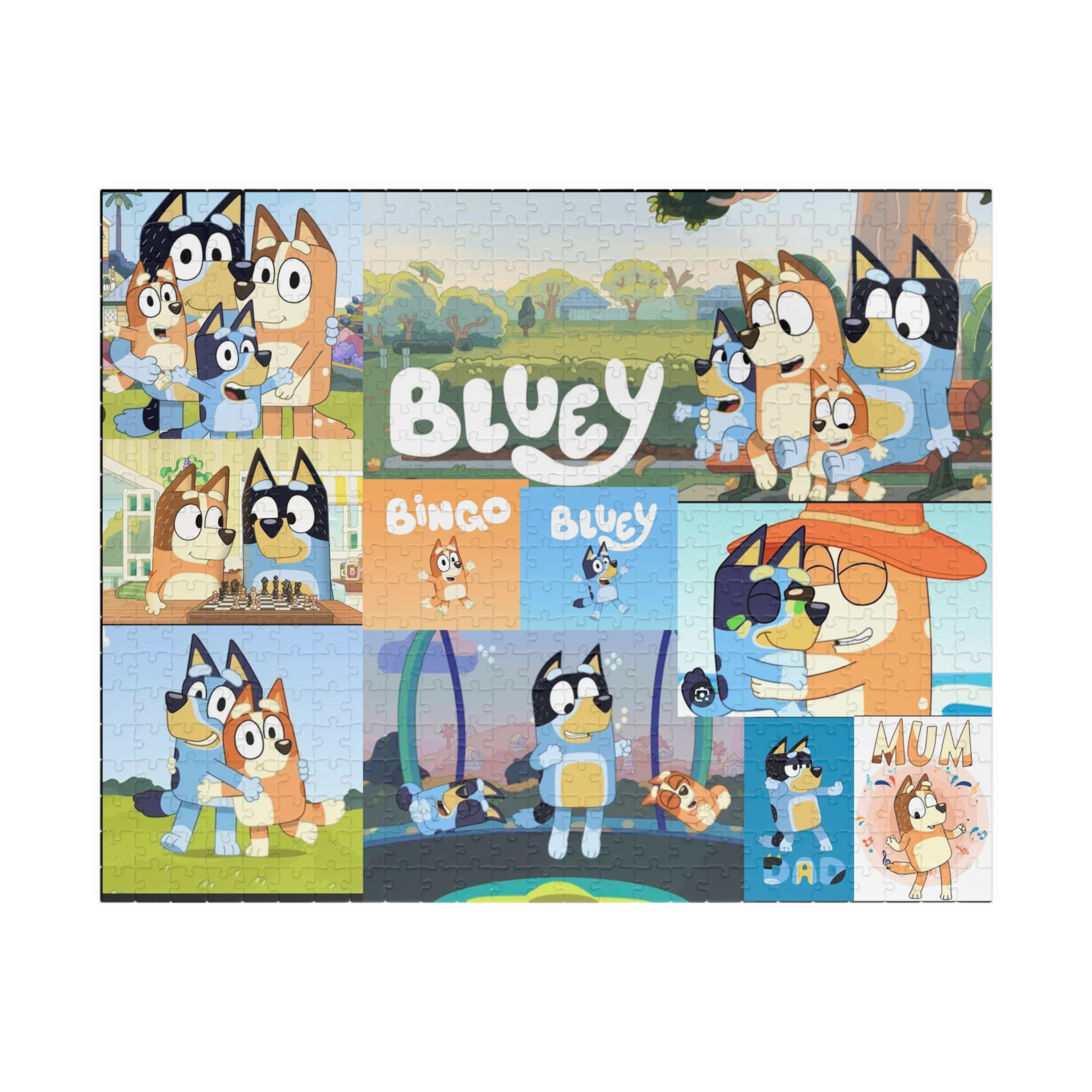 Bluey Puzzle 110, 252, 500, 1014-piece - Etsy