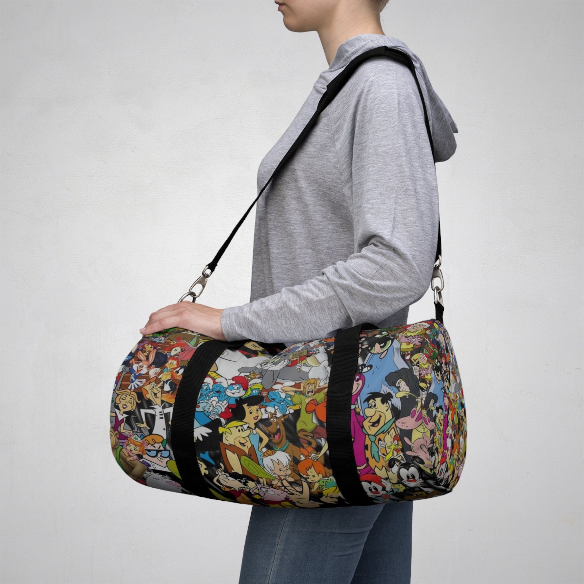90's Cartoon Duffel Bag - Etsy