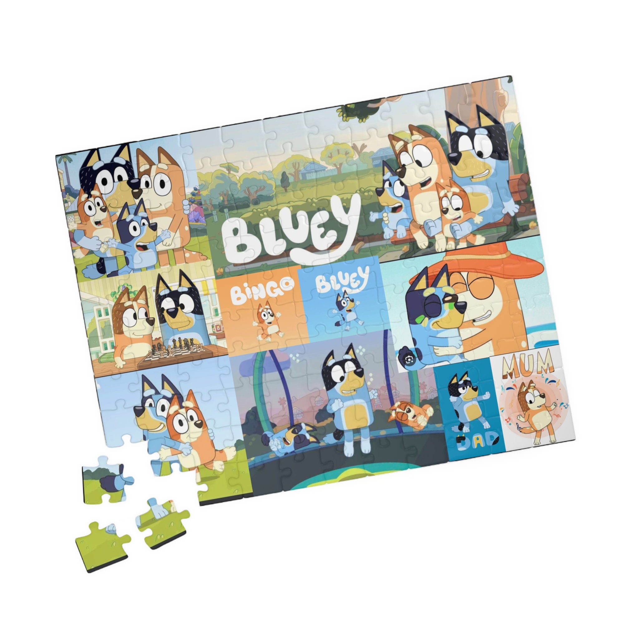 Bluey Puzzle 110, 252, 500, 1014-piece - Etsy