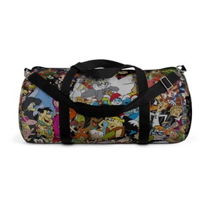 90's Cartoon Duffel Bag - Etsy