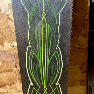 Green Hand Pinstriped 22 Inch Hand Saw - Etsy