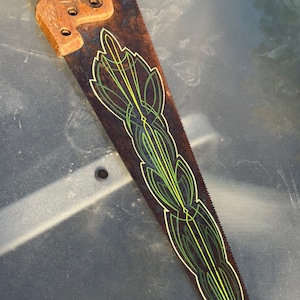 Green Hand Pinstriped 22 Inch Hand Saw - Etsy