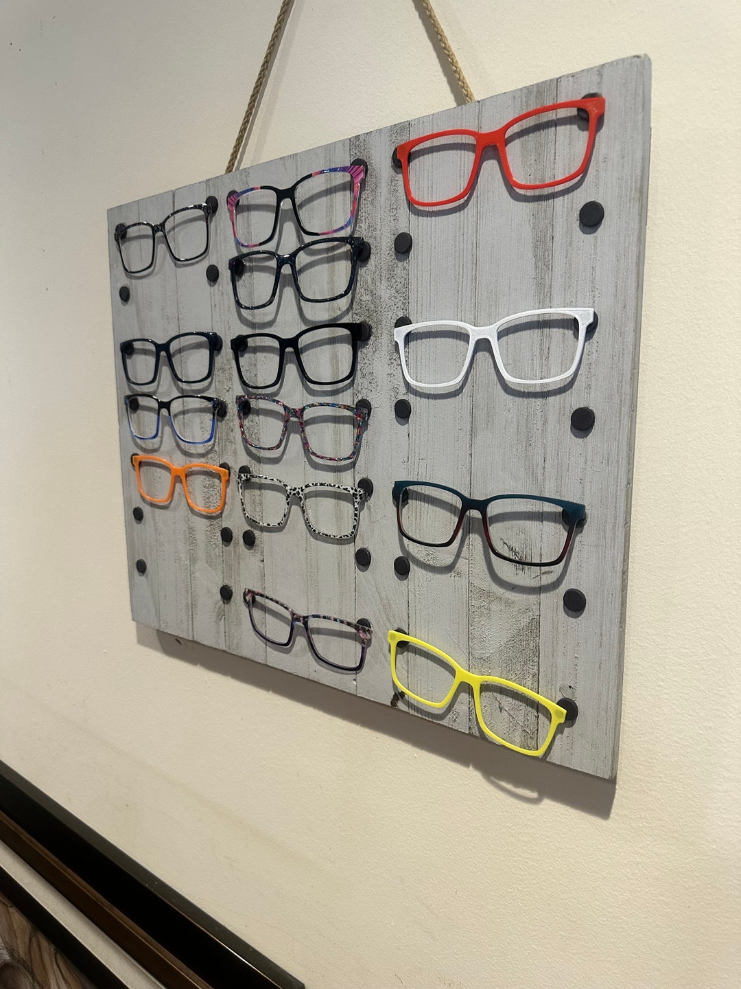 Pair Topper Storage and Display - White Rustic, Holds 21 Toppers - Etsy