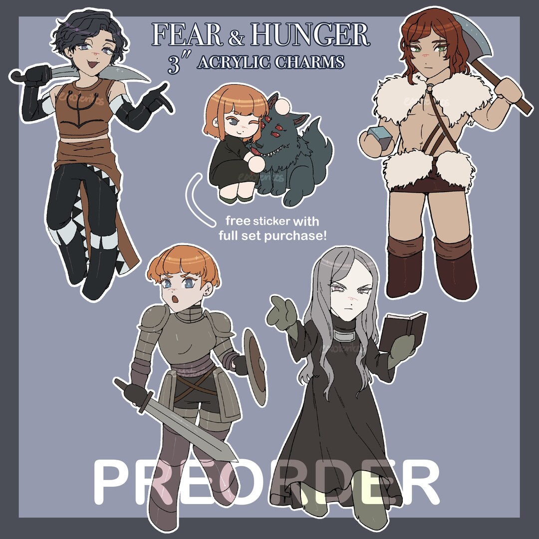 Fear and Hunger 3 Acrylic Charms - Etsy