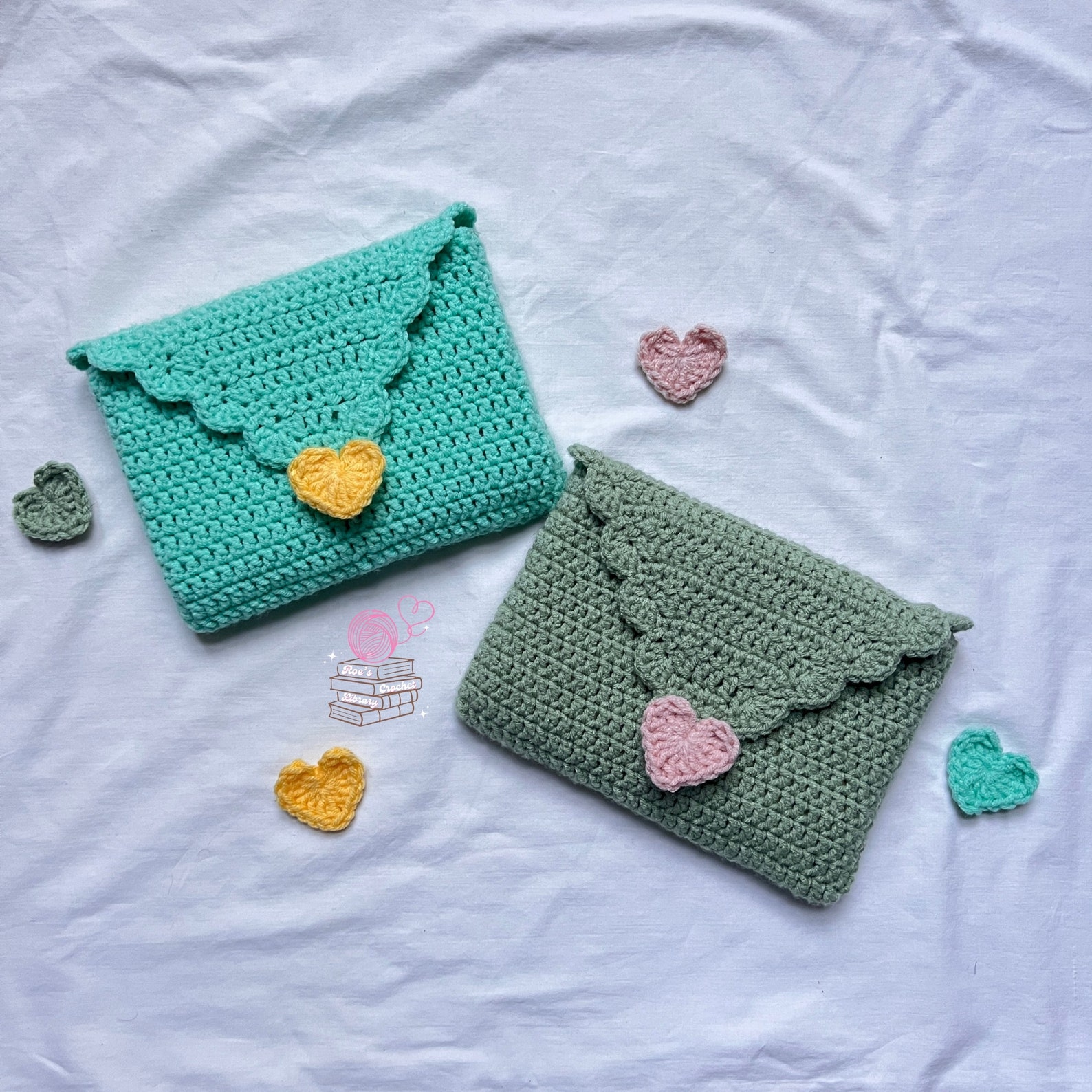Crochet Love Letter Book Sleeve - Etsy