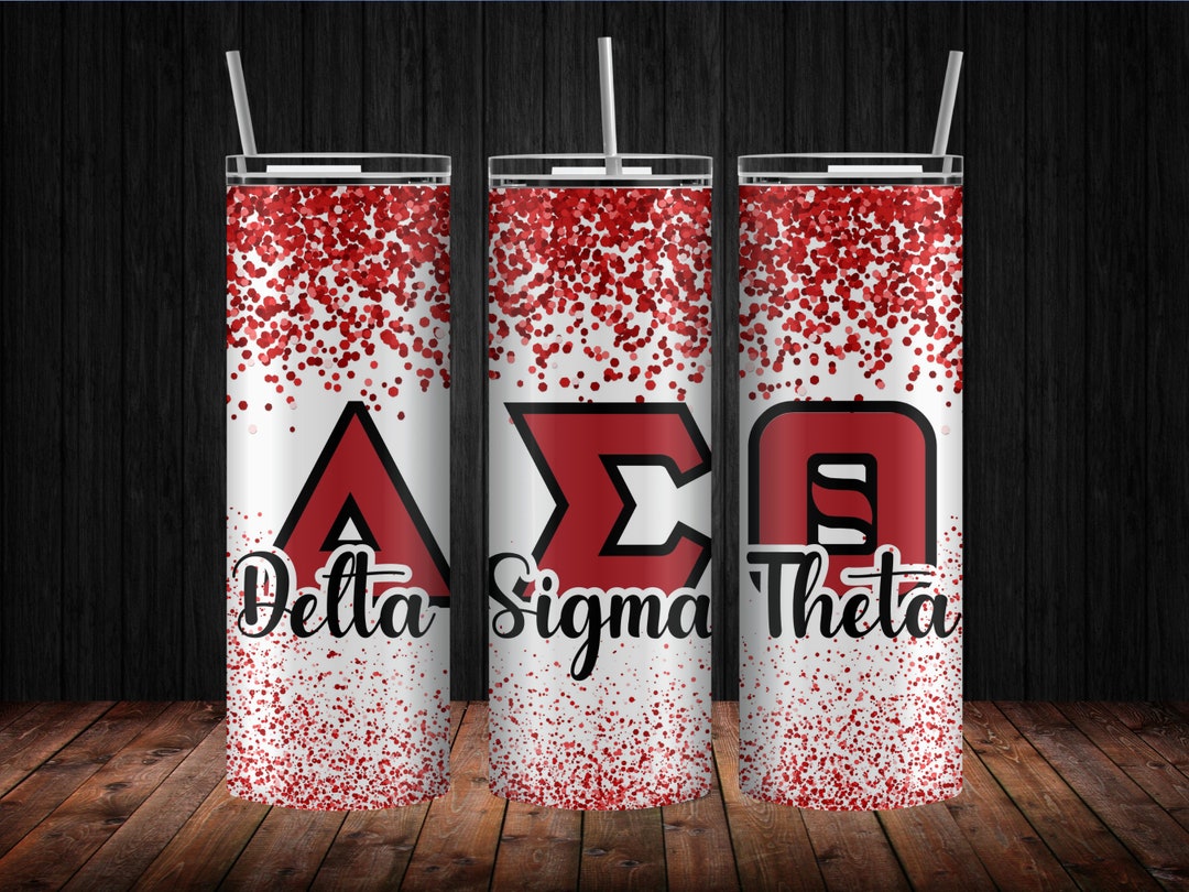 Delta Sigma Theta Sorority 20oz Stainless Steel Tumbler Cup, Tumbler ...