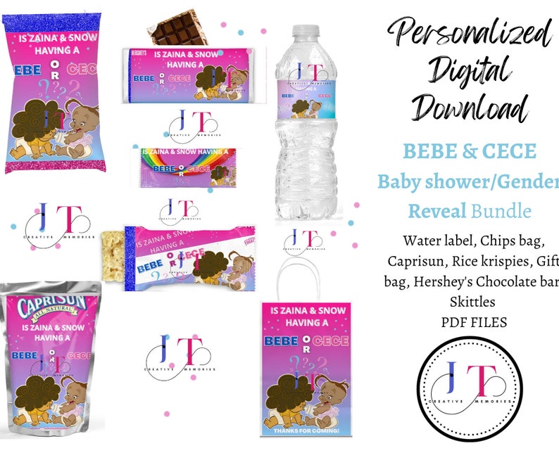 The Proud Family Kids Birthday Bundle, Baby Shower Party Favors, Gift ...