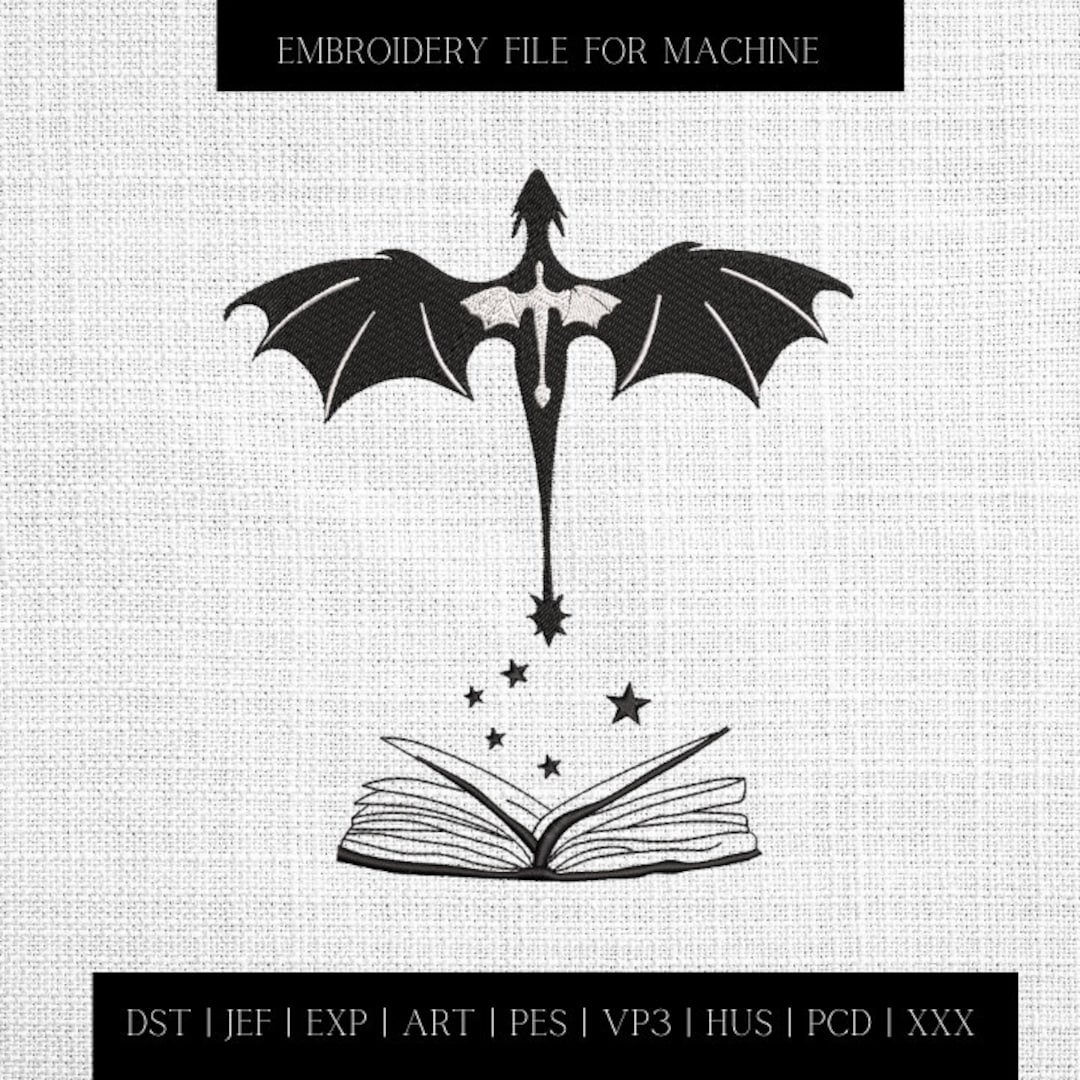 Fantasy Book Embroidery Designs, Fantasy Book Embroidery Pattern ...