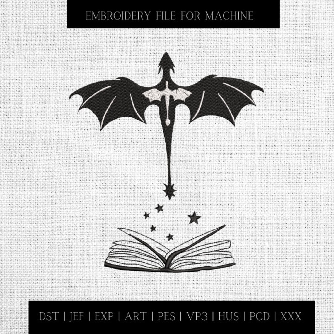 Fantasy Book Embroidery Designs Fantasy Book Embroidery - Etsy